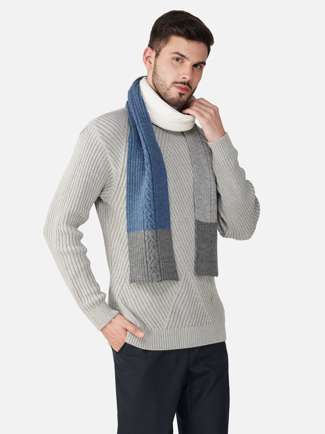Multi Colour Block Muffler – Joe Hazel
